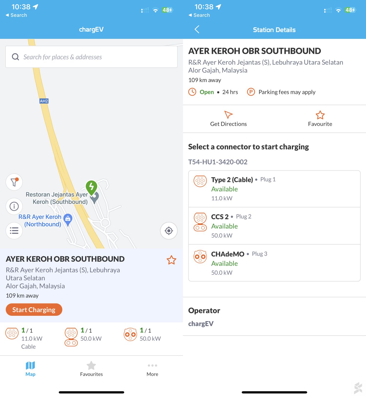 ChargEV offers free EV charging, 50kW DC Charger at R&R Ayer Keroh Southbound still free to use ...