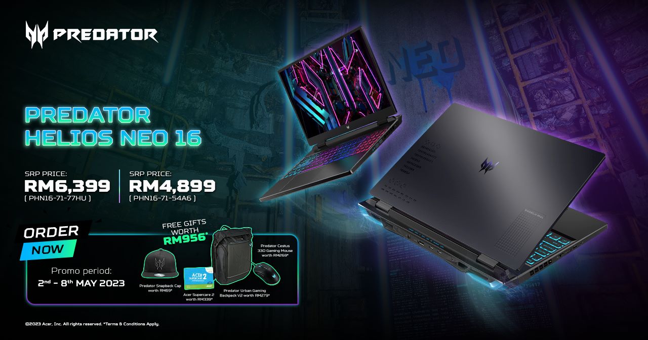 Acer Predator Helios Neo 16: 13th Gen Intel Core CPUs, RTX 40 series ...