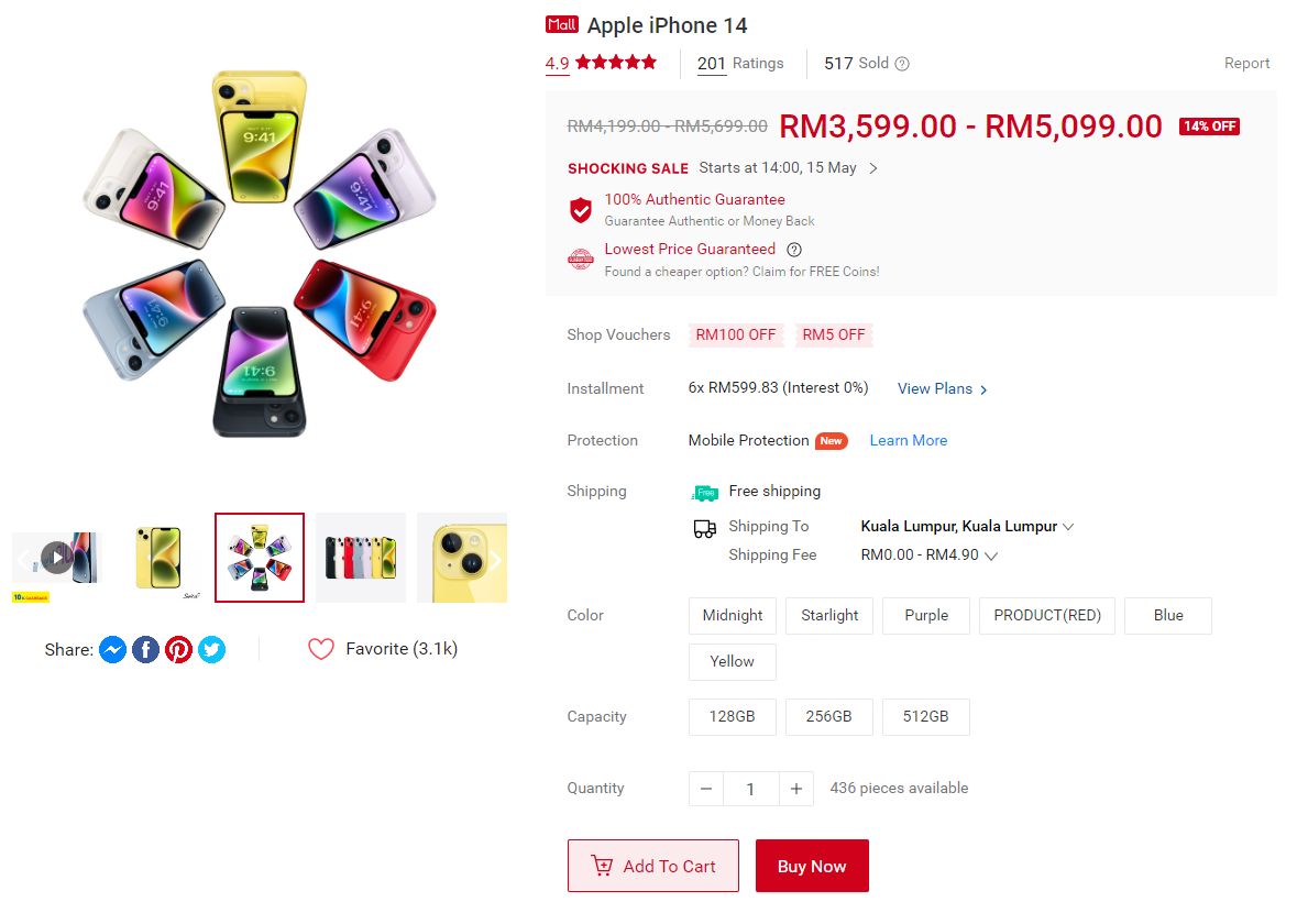 Deal: iPhone 14 and iPhone 14 Plus now offered with RM650 discount in ...
