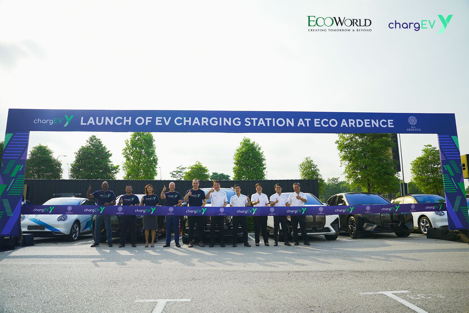 ChargEV and EcoWorld launch Eco Ardence EV charging hub with 10 charge ...