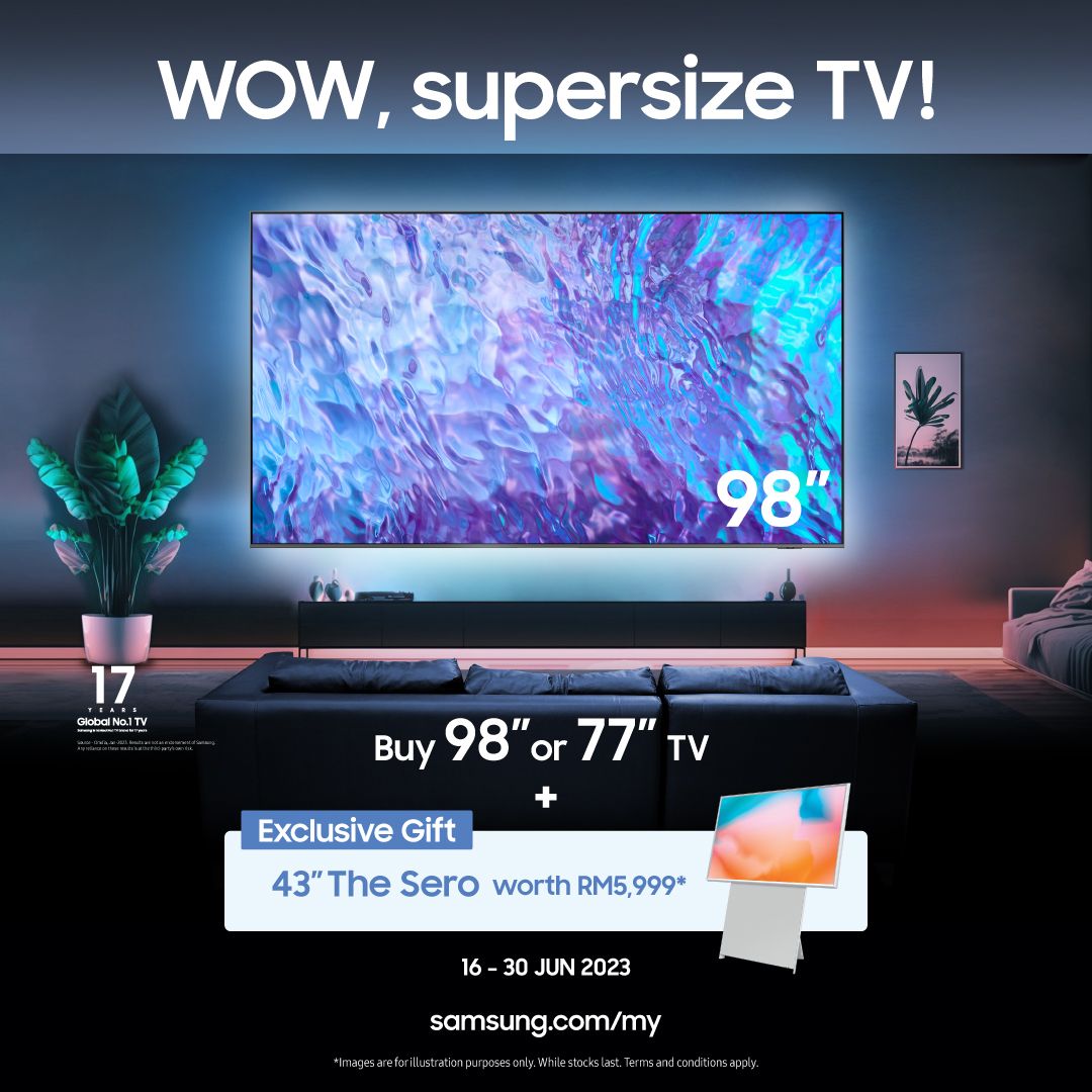 Samsung Malaysia introduces new 98" QLED and 77" OLED TVs, which come ...
