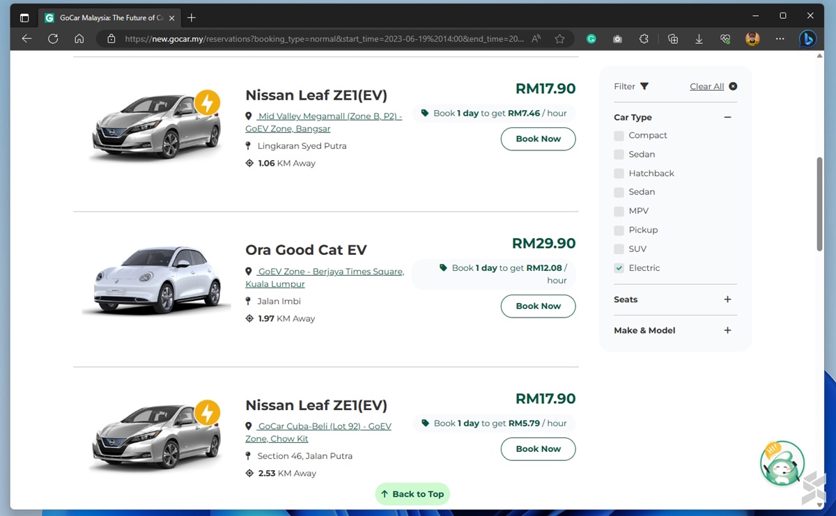 You can now rent Ora Good Cat from GoEV for RM29.90 per hour - SoyaCincau