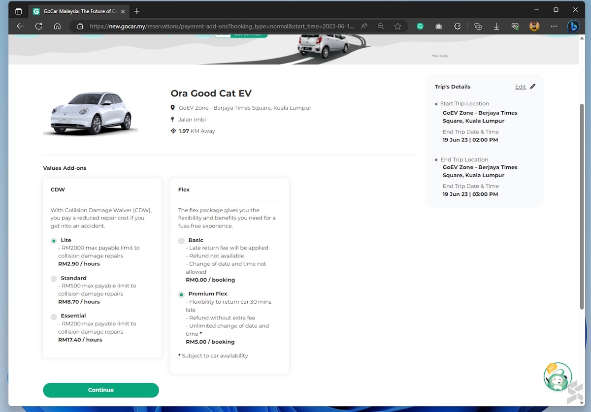 You can now rent Ora Good Cat from GoEV for RM29.90 per hour - SoyaCincau