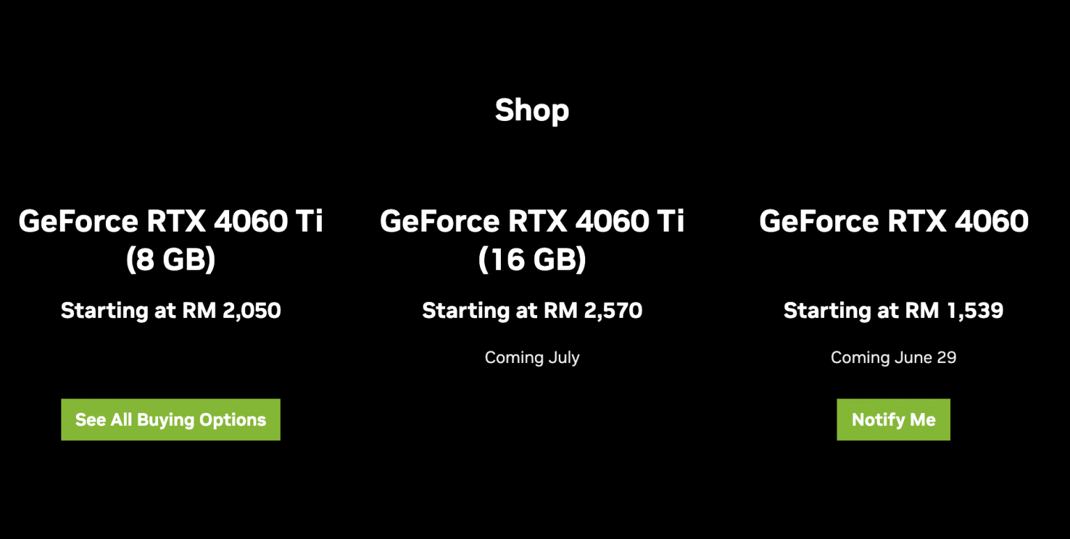 NVIDIA brings forward GeForce RTX 4060 availability to this month ...