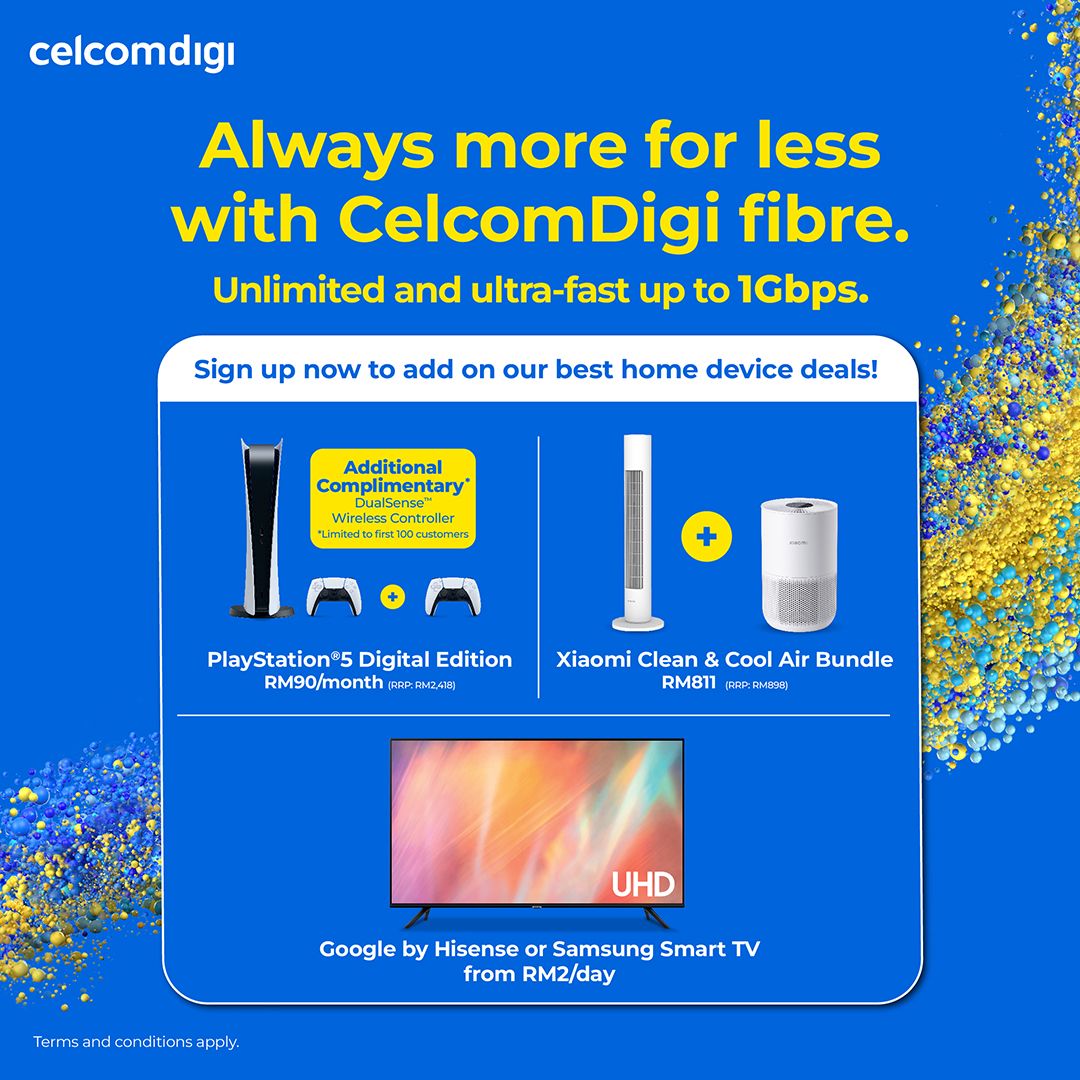 CelcomDigi Fibre now offers 300Mbps with same-day installation for RM90 ...