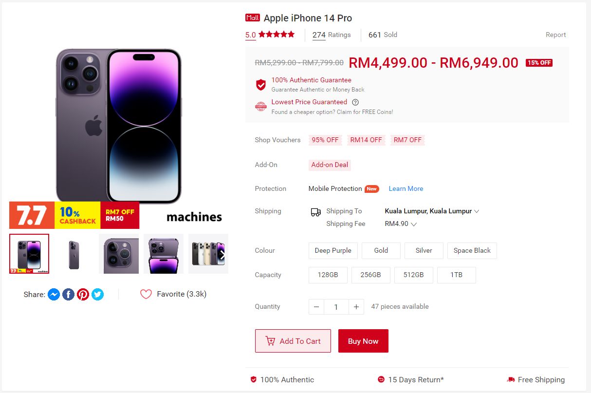 Deal: iPhone 14 Pro and Pro Max are now offered with up to RM850 ...