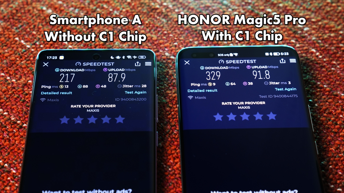 HONOR Magic5 series features the industry’s first RF enhancement chip, C1