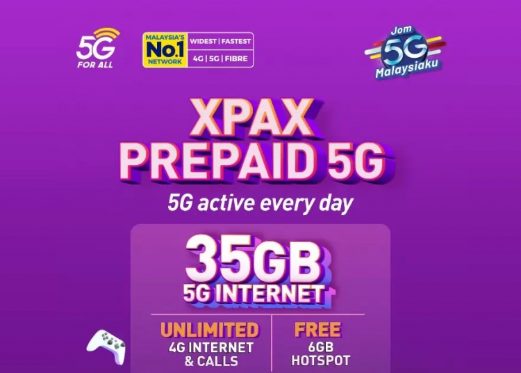Celcom's new Xpax Prepaid 5G offers 35GB 5G data and unlimited 3Mbps ...