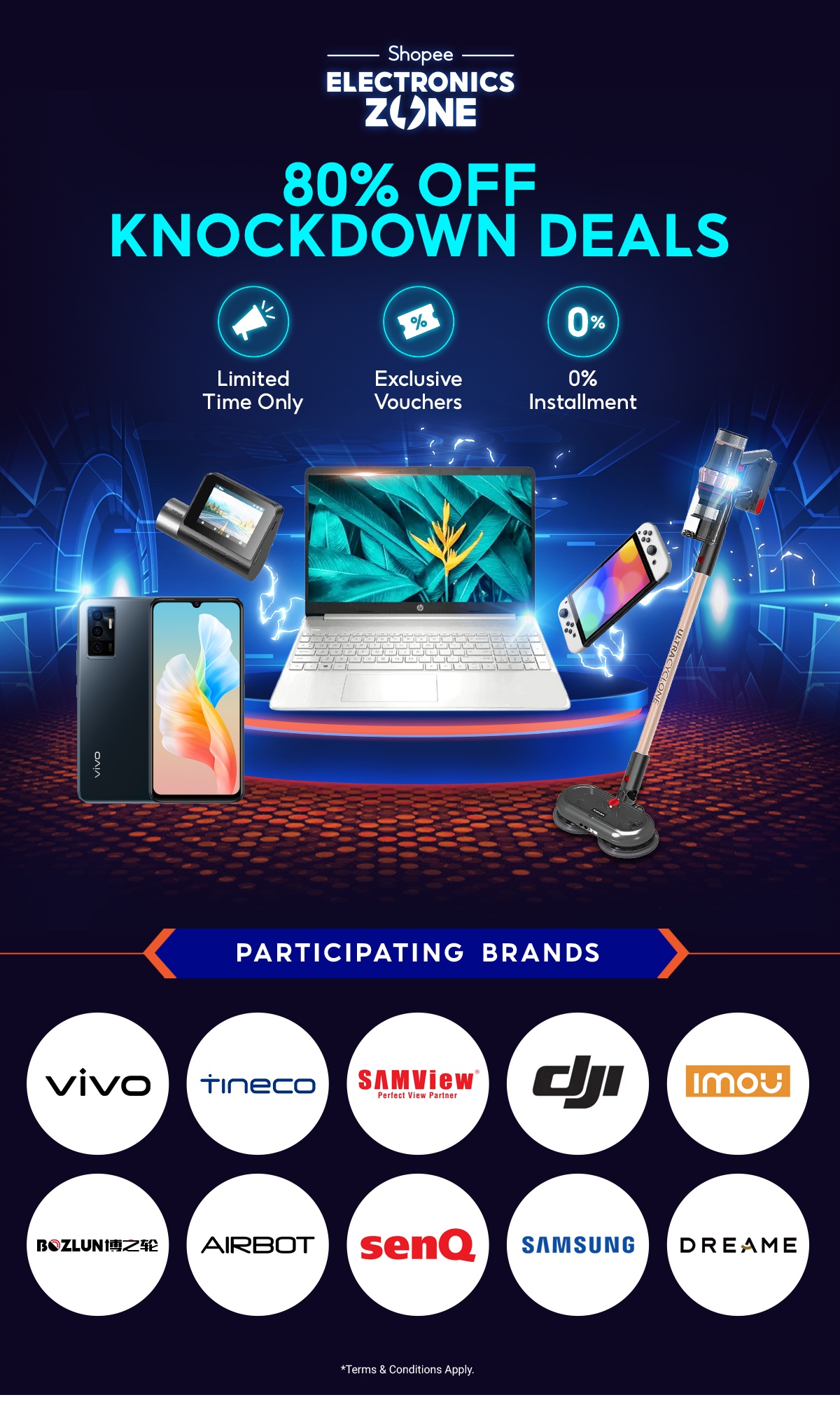 Get your electronic fix at Shopee’s Electronics Zone with discounts up to 80% and 0% installment ...