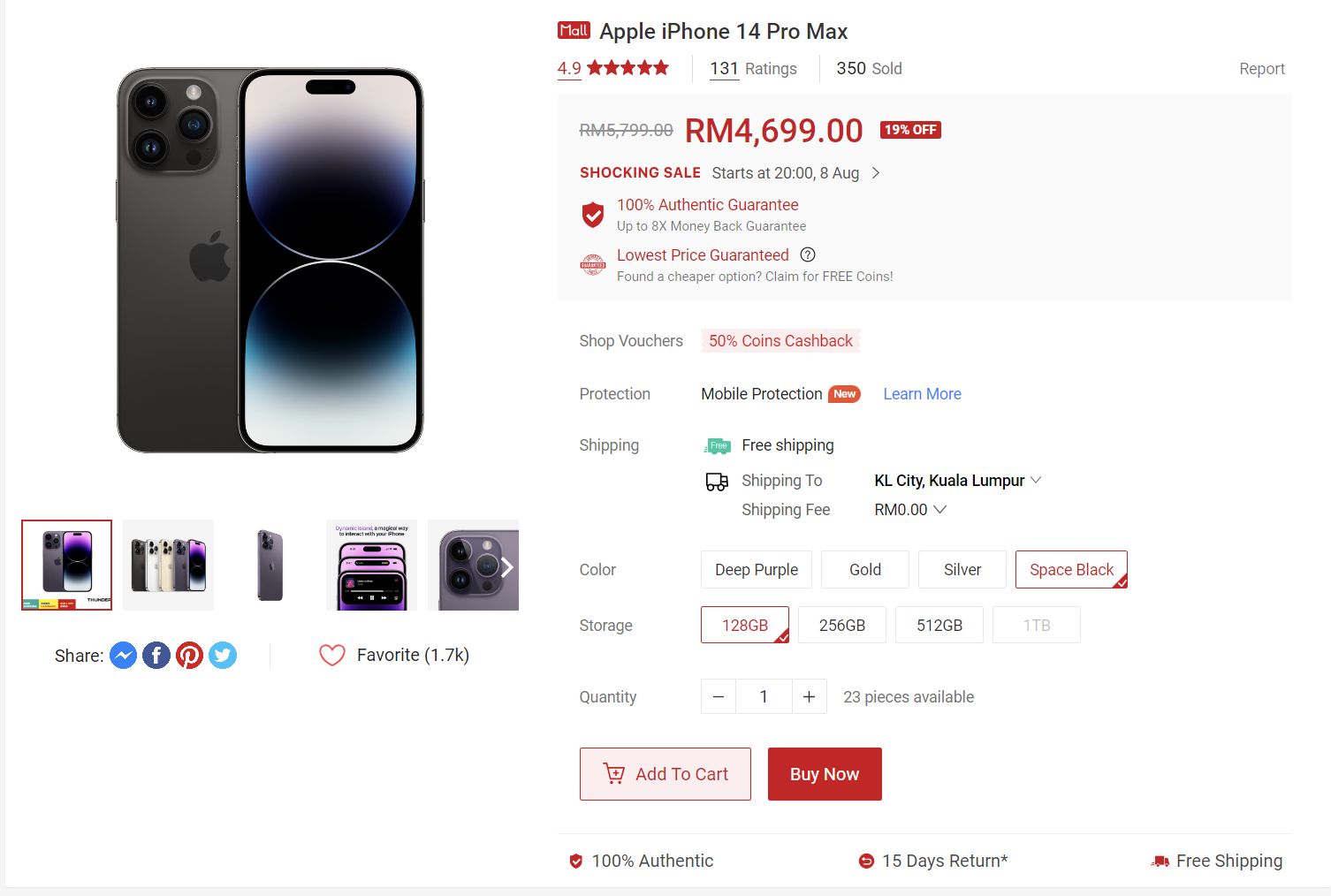 Deal: iPhone 14 Pro and Pro Max now offered with up to RM1,100 discount ...