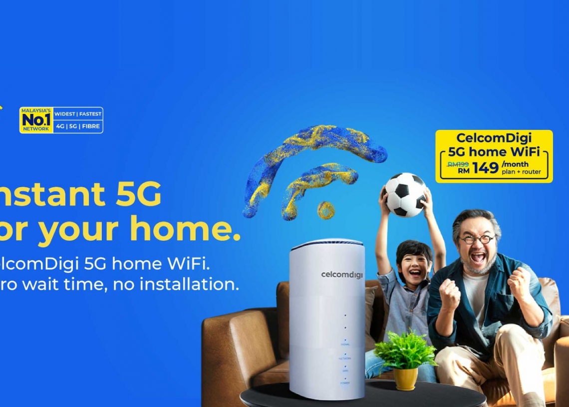 CelcomDigi 5G Home WiFi: "Unlimited" Wireless 5G Broadband for RM149/month - SoyaCincau