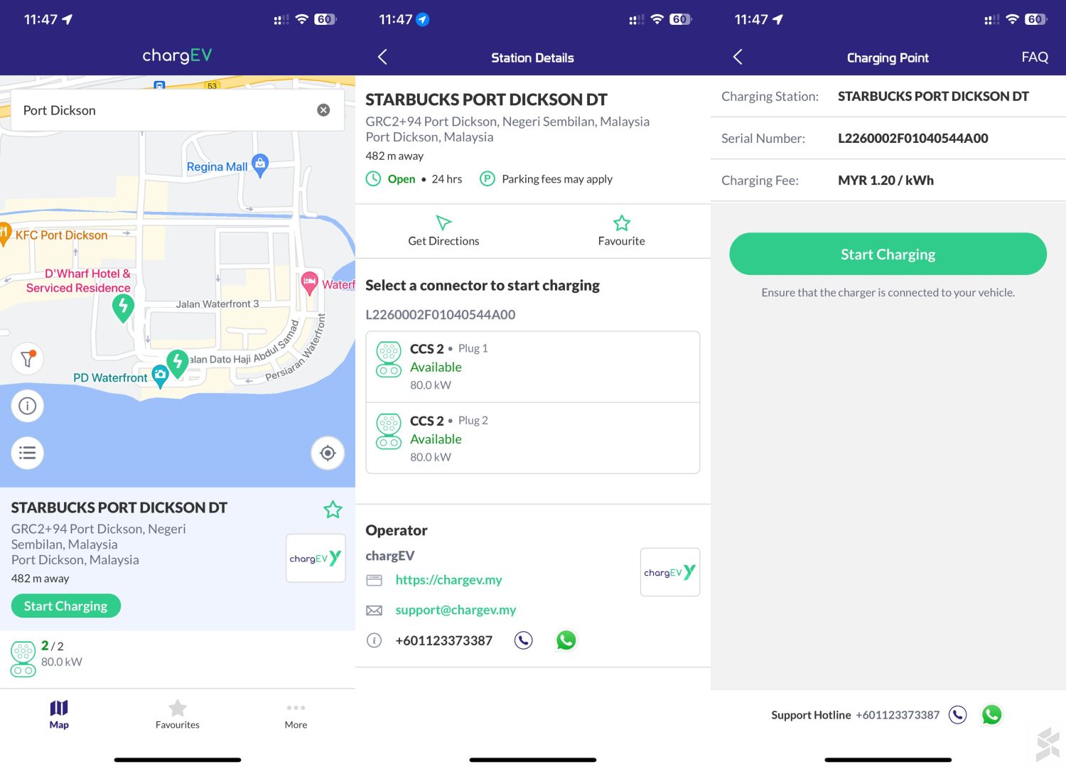 ChargEV deploys Port Dickson's first DC charger at Starbucks Drive-Thru ...