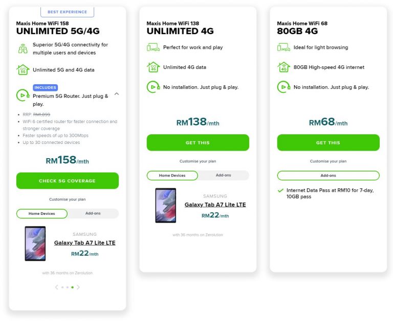 Maxis 5G: Maxis Home WiFi 158 offers unlimited 5G broadband up to 300Mbps for RM158/month ...