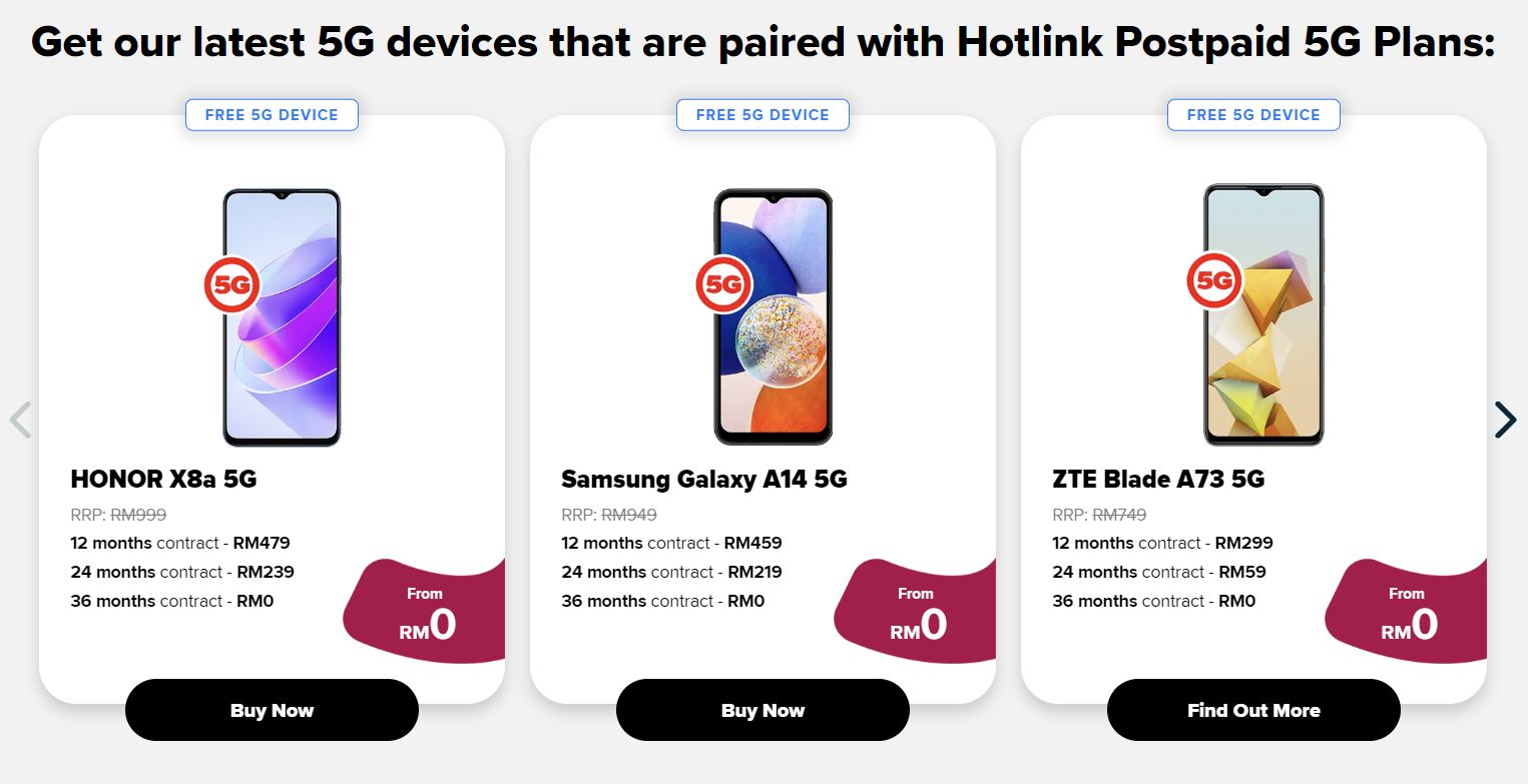 Hotlink 5G: Postpaid 70 offers 105GB data with free Roam Like Home for RM70/month - SoyaCincau