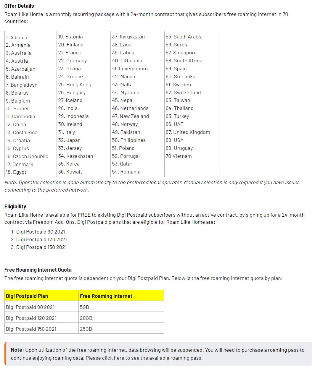 Digi offers 30 days unlimited 5G roaming for RM98, new Roam Like Home ...