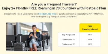 Digi offers 30 days unlimited 5G roaming for RM98, new Roam Like Home ...