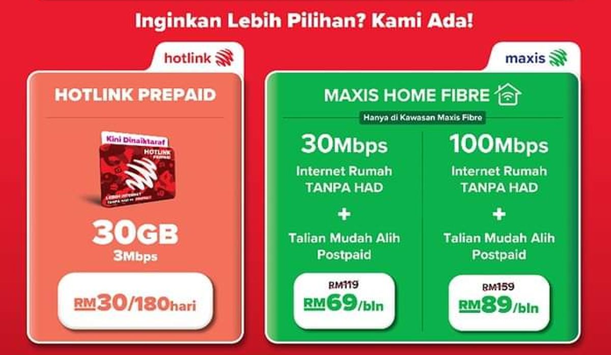 Pakej Rahmah: Maxis offers 100Mbps fibre broadband with postpaid line ...