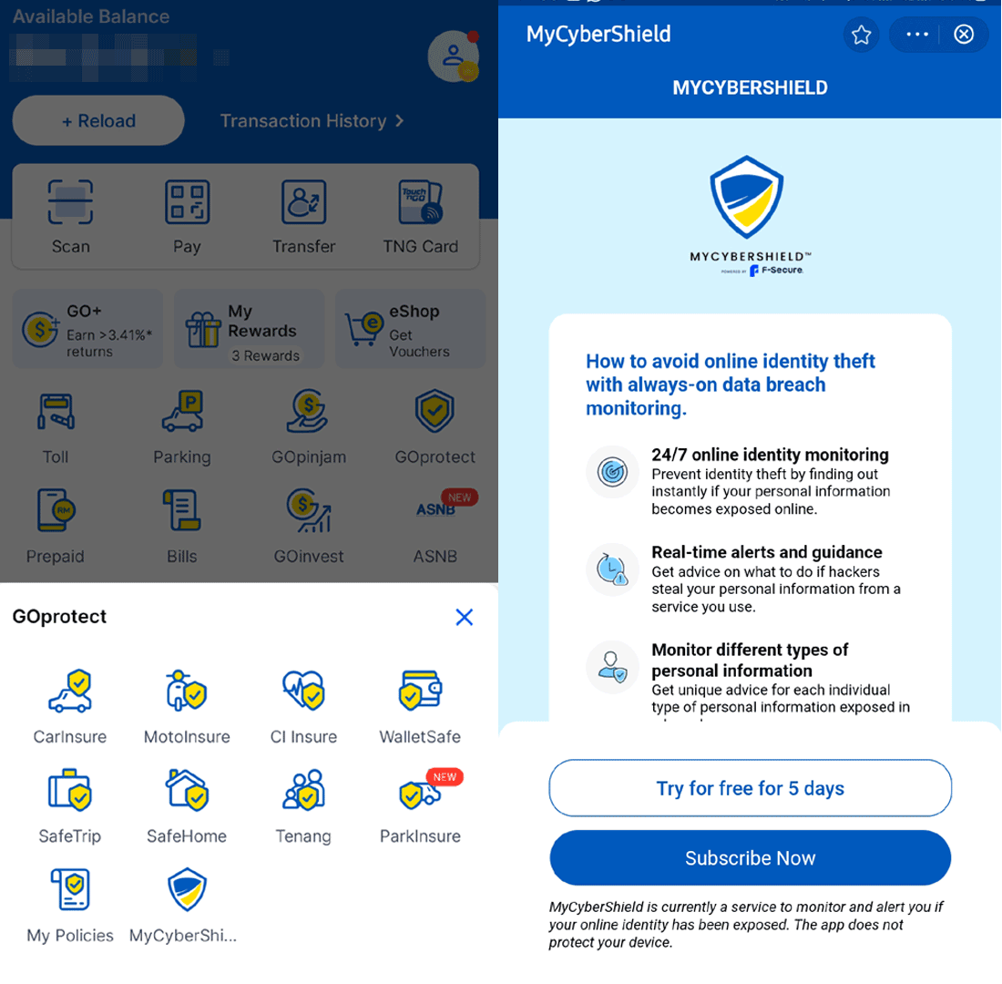 Touch 'n Go eWallet offers MyCyberShield personal data protection ...