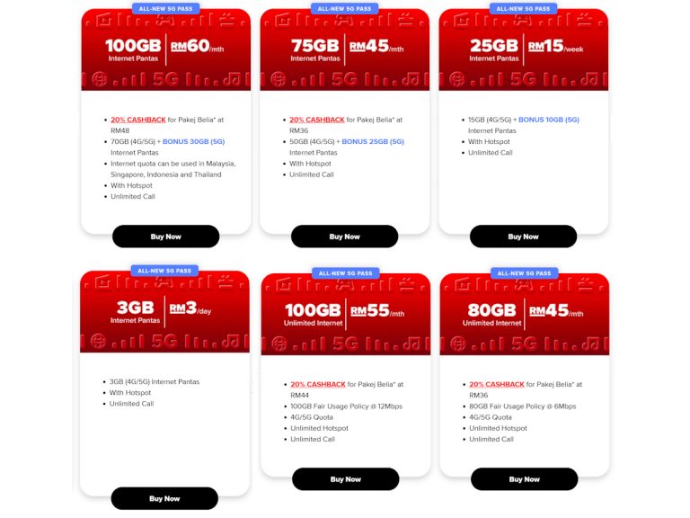 Hotlink 5G: New 5G Prepaid plans start from RM3/day with 3GB, up to ...