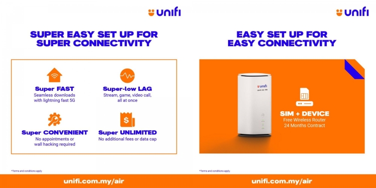 Unifi Air 5G: Unlimited 5G broadband for RM149/month, no termination ...