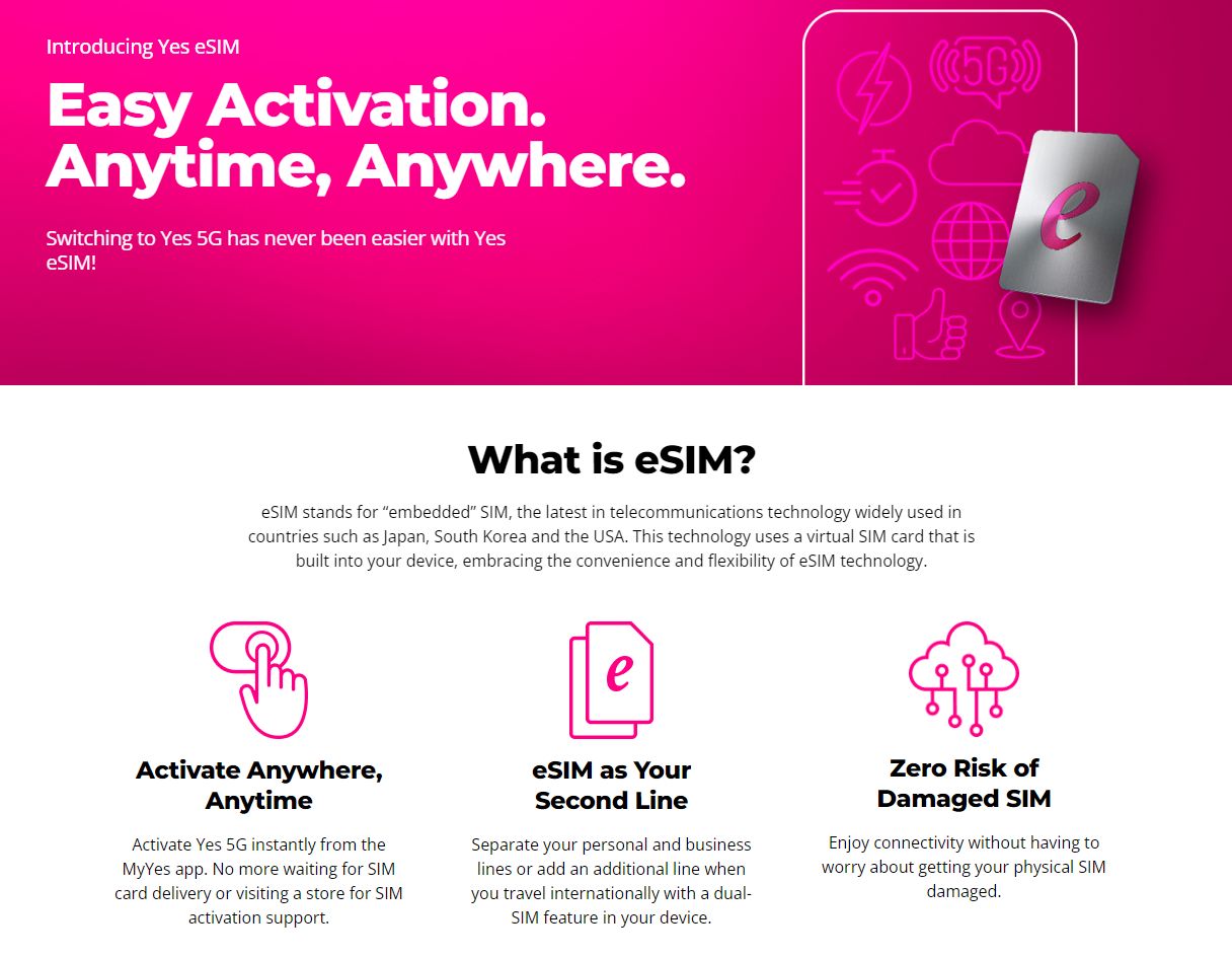Yes 5G finally offers eSIM. Here's how to switch from a physical SIM - SoyaCincau
