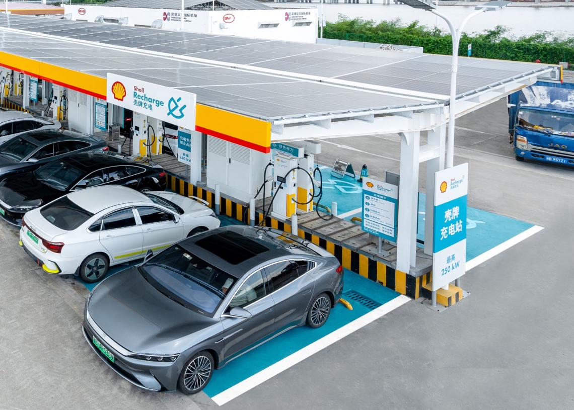 Shell and BYD open world's largest EV charging station in China with ...