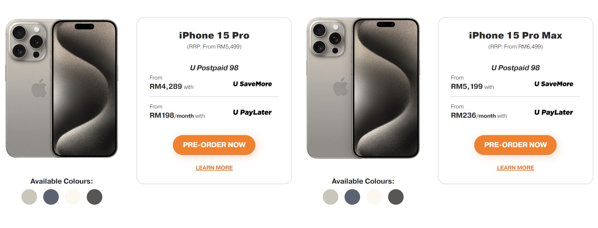 U Mobile offers iPhone 15 from RM156/month, free AirPods or AirTag for ...