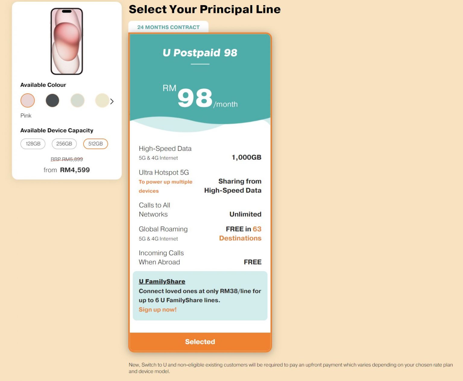 U Mobile offers iPhone 15 from RM156/month, free AirPods or AirTag for ...