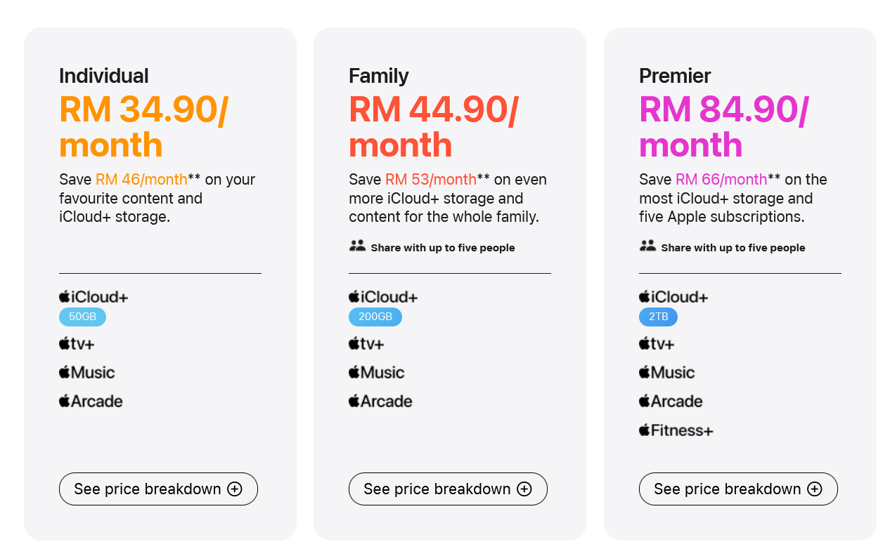 Apple One subscription prices get a small bump in Malaysia - SoyaCincau