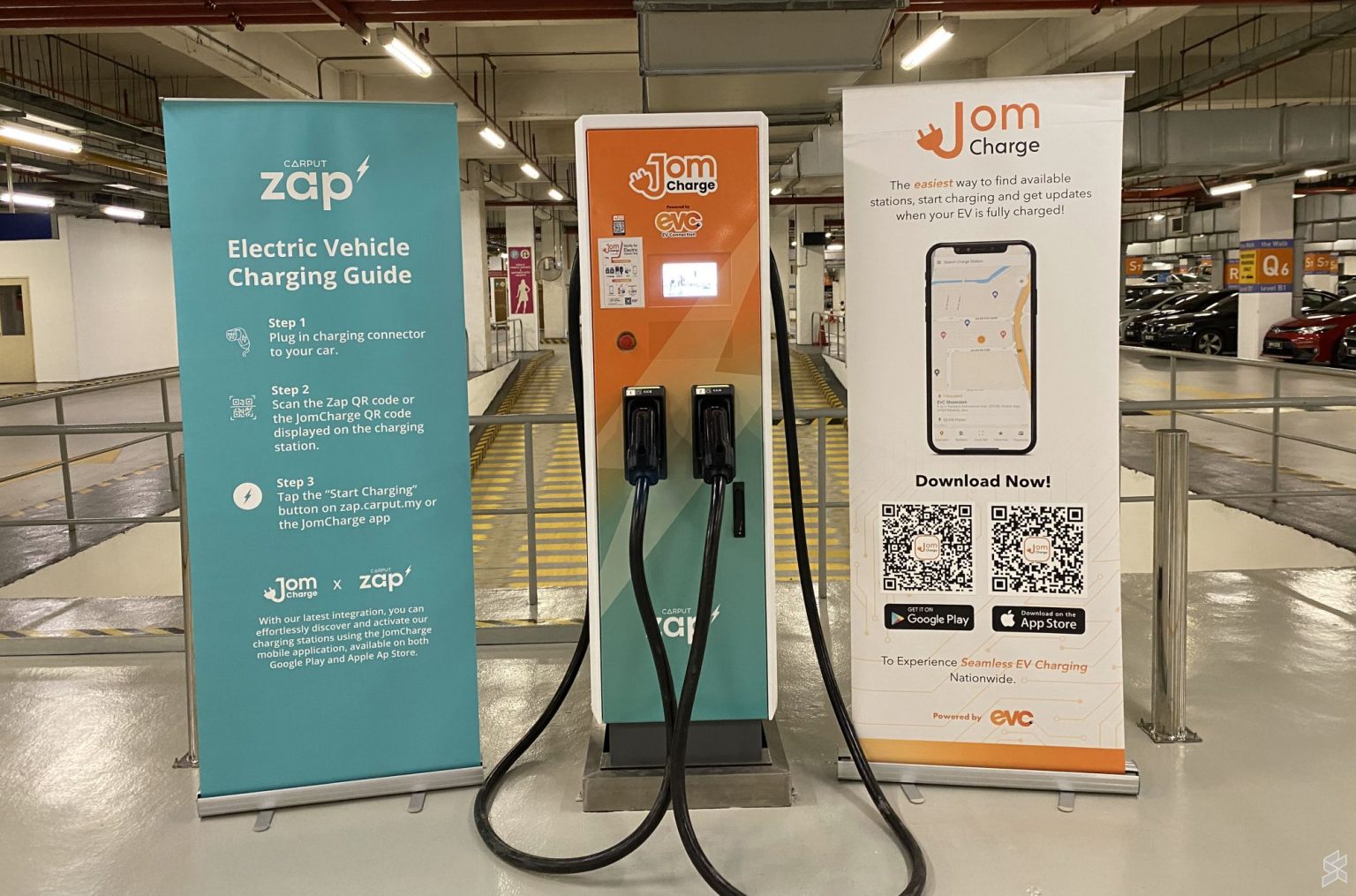 JomCharge and Carput Zap deploy 180kW DC fast charger at The Curve ...