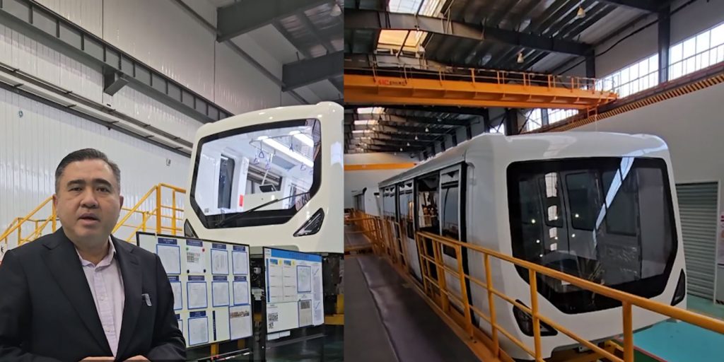 The first of the new KLIA aerotrains is 90% completed, according to ...