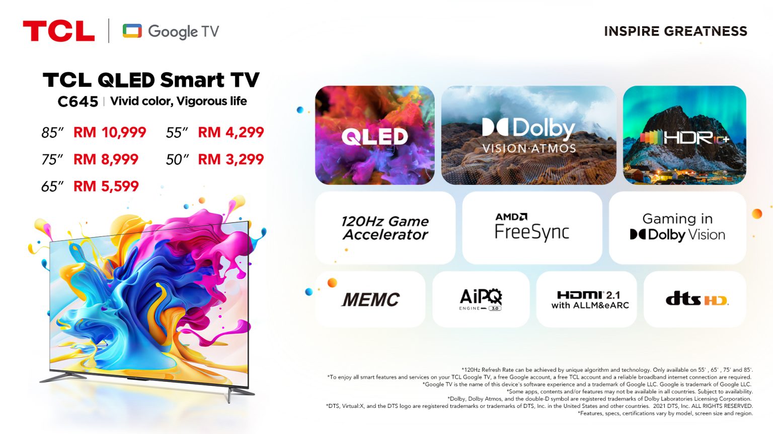 TCL Malaysia's new smart TVs comes with Google TV, HDMI 2.1 and AMD Freesync for low latency ...