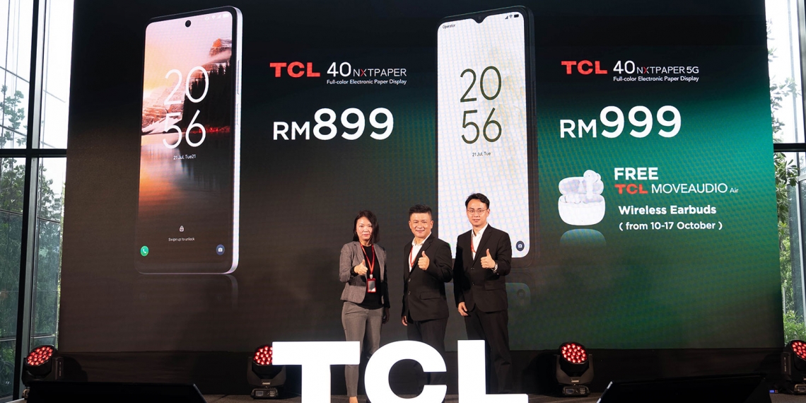TCL Malaysia 40 NXTPAPER phones has e-paper like screens – and starts ...