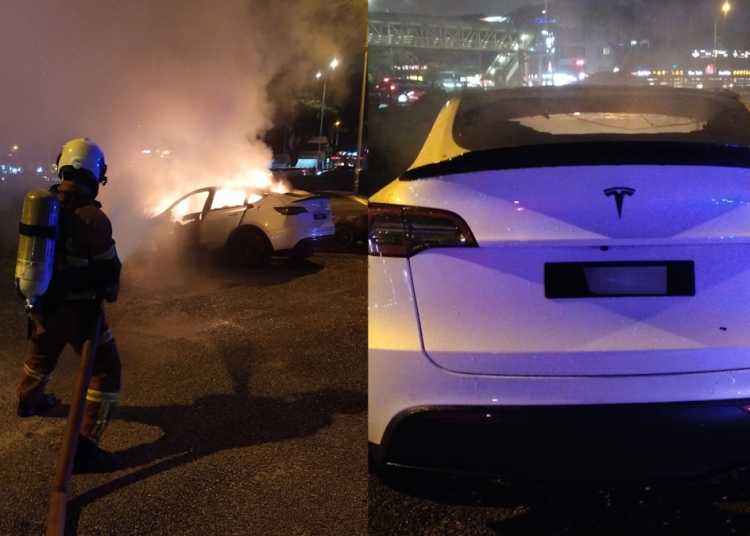 Bomba Malaysia confirms Tesla fire incident in Puchong - SoyaCincau