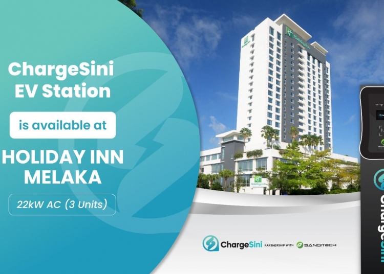 ChargeSini deploys 22kW AC chargepoint at Holiday Inn Melaka