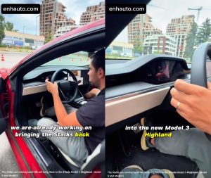 Signal stalks are coming to the Tesla Model 3 'Highland'