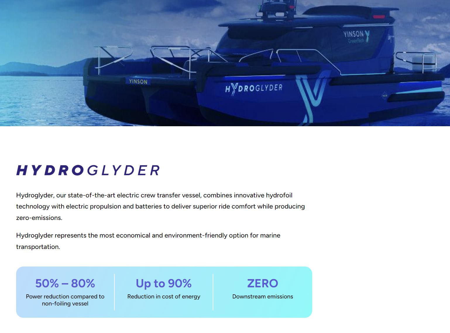 MarinEV launch all-electric Hyperglyder crew transfer vessel
