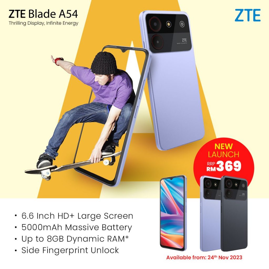 ZTE Blade A54: Is this the best smartphone under RM400?