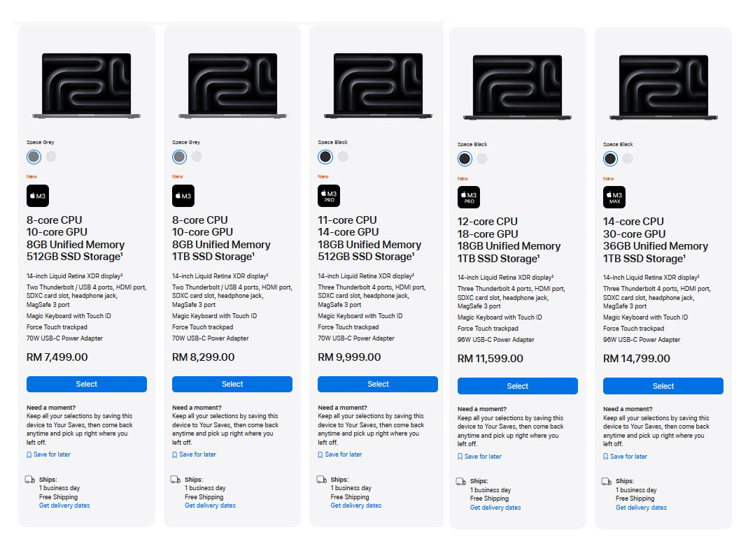 Apple’s M3-powered Macbook Pros now available in Malaysia
