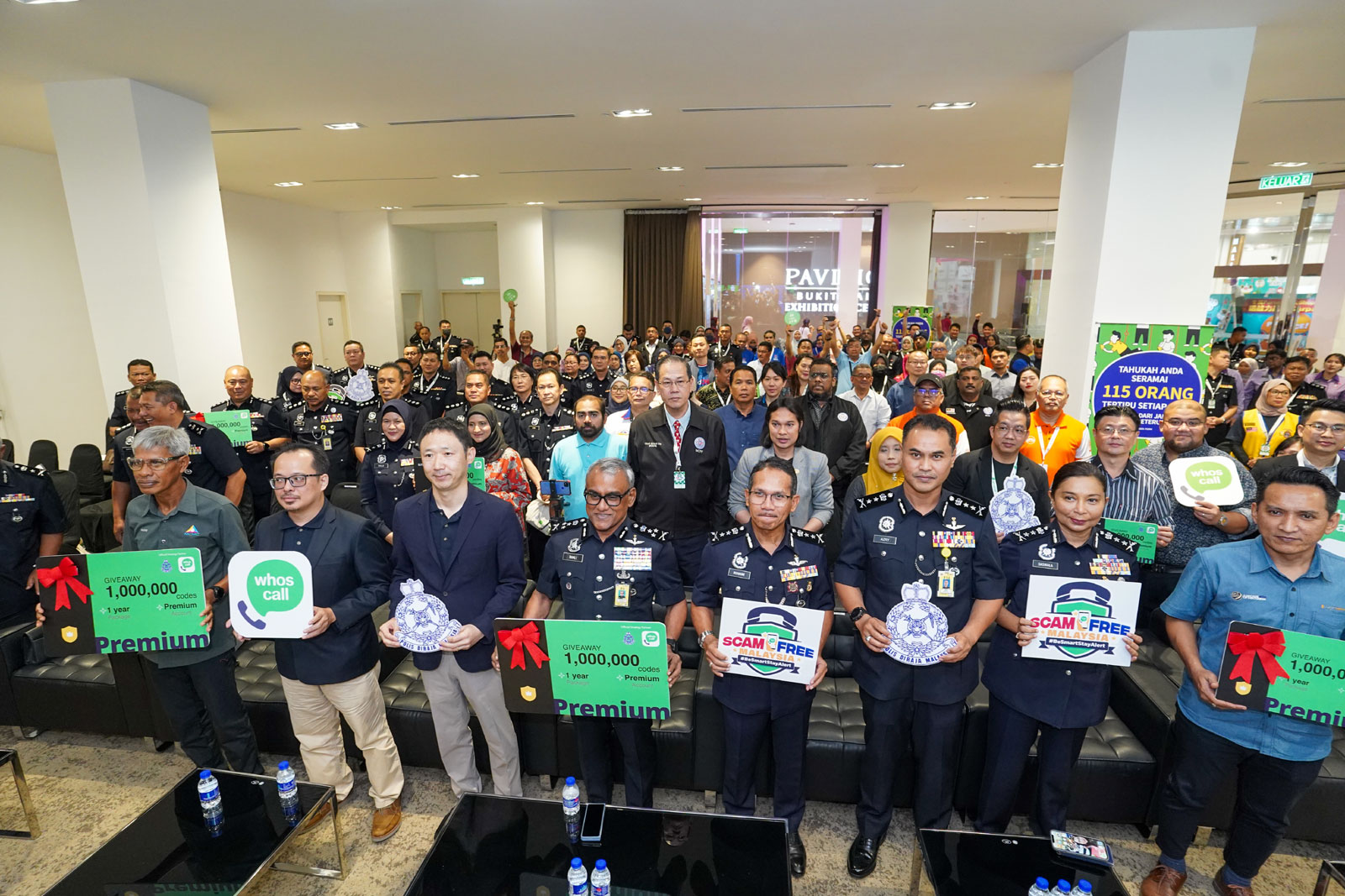 PDRM & Whoscall giving 1 million premium accounts to fight scams