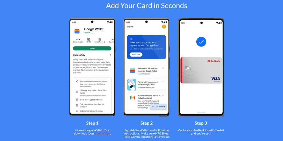 AmBank is now on Google Pay. Here’s how add your cards to it