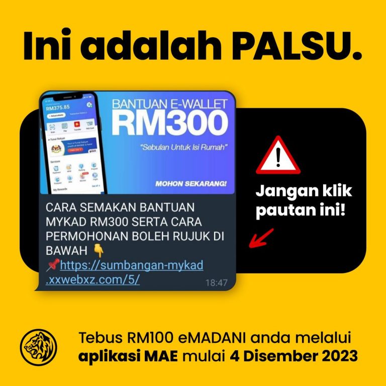 eMadani: How to redeem your RM100 eWallet credit