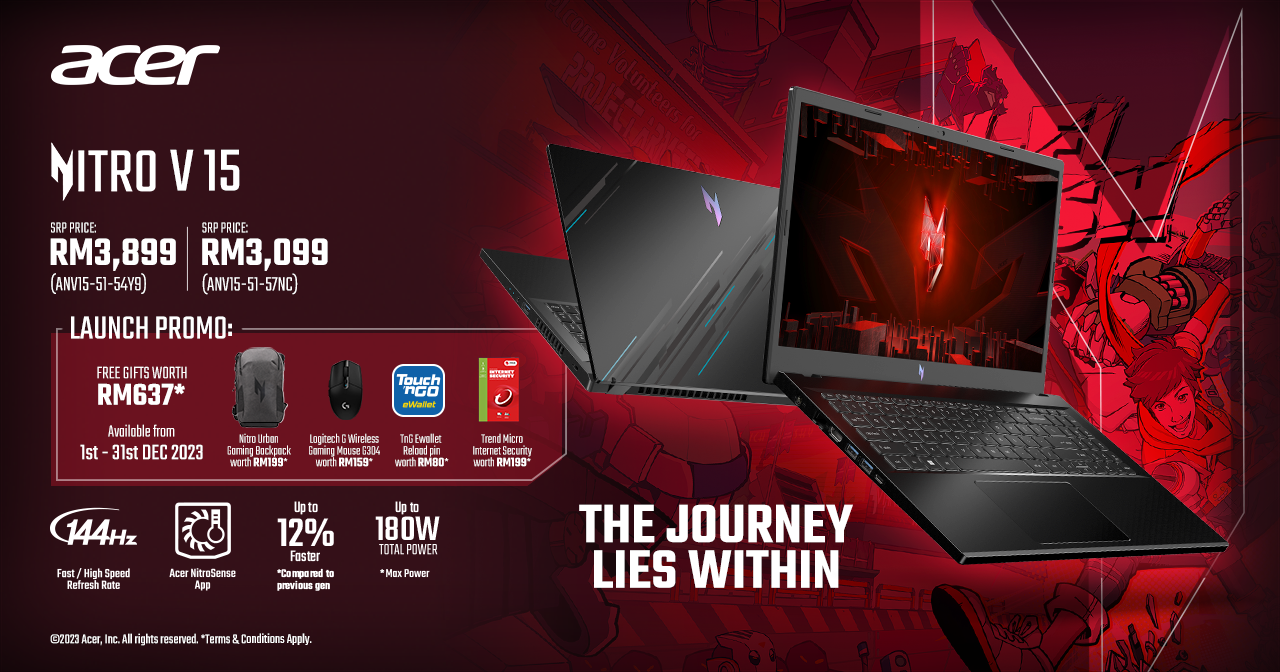 Acer Nitro V 15 Budget Friendly Gaming Laptop With Up To RTX 4050 Acer Nitro V 15 Budget Friendly Gaming Laptop With Up To RTX 4050