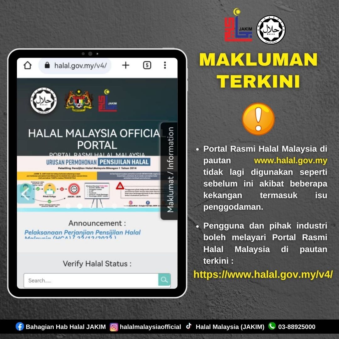 JAKIM's official Halal portal was hacked last weekend
