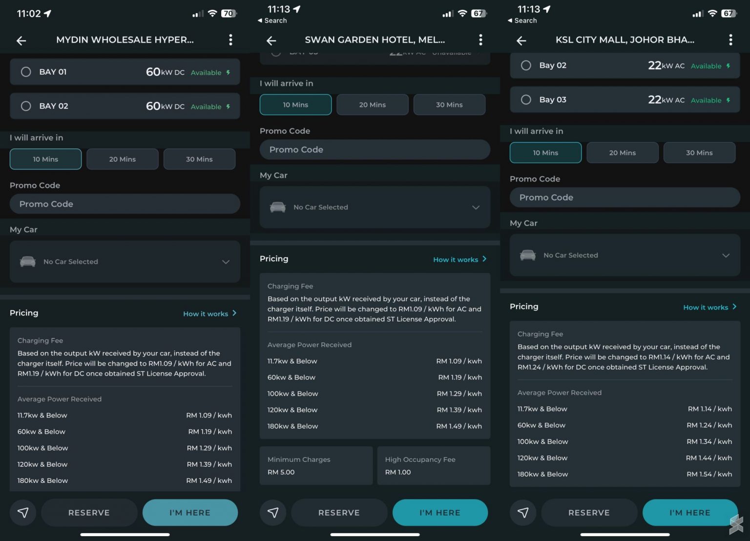 ChargeSini EV chargers switch from time to kWh-based pricing