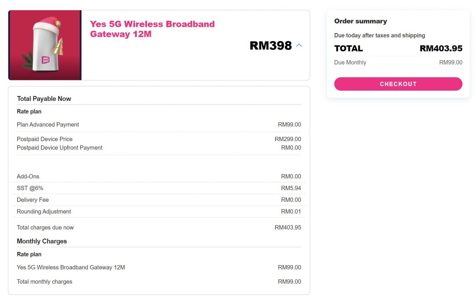 Yes 5G Wireless Broadband now with 12-month router bundle