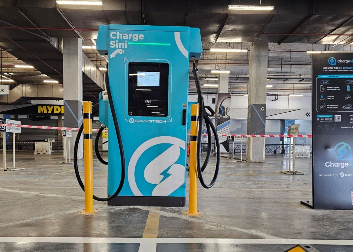 ChargeSini EV chargers at Mydin Melaka and Penang outlets