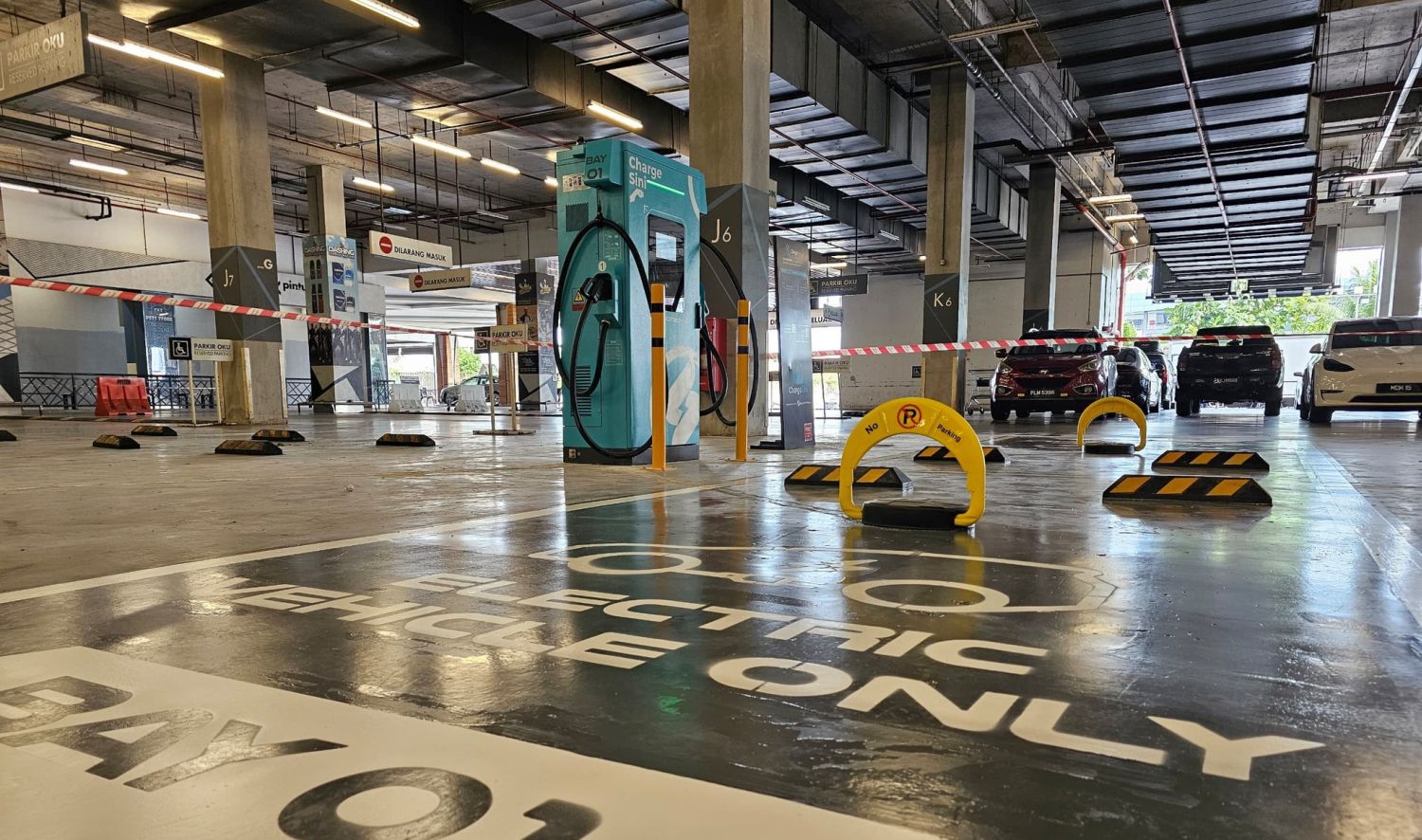 ChargeSini EV chargers at Mydin Melaka and Penang outlets