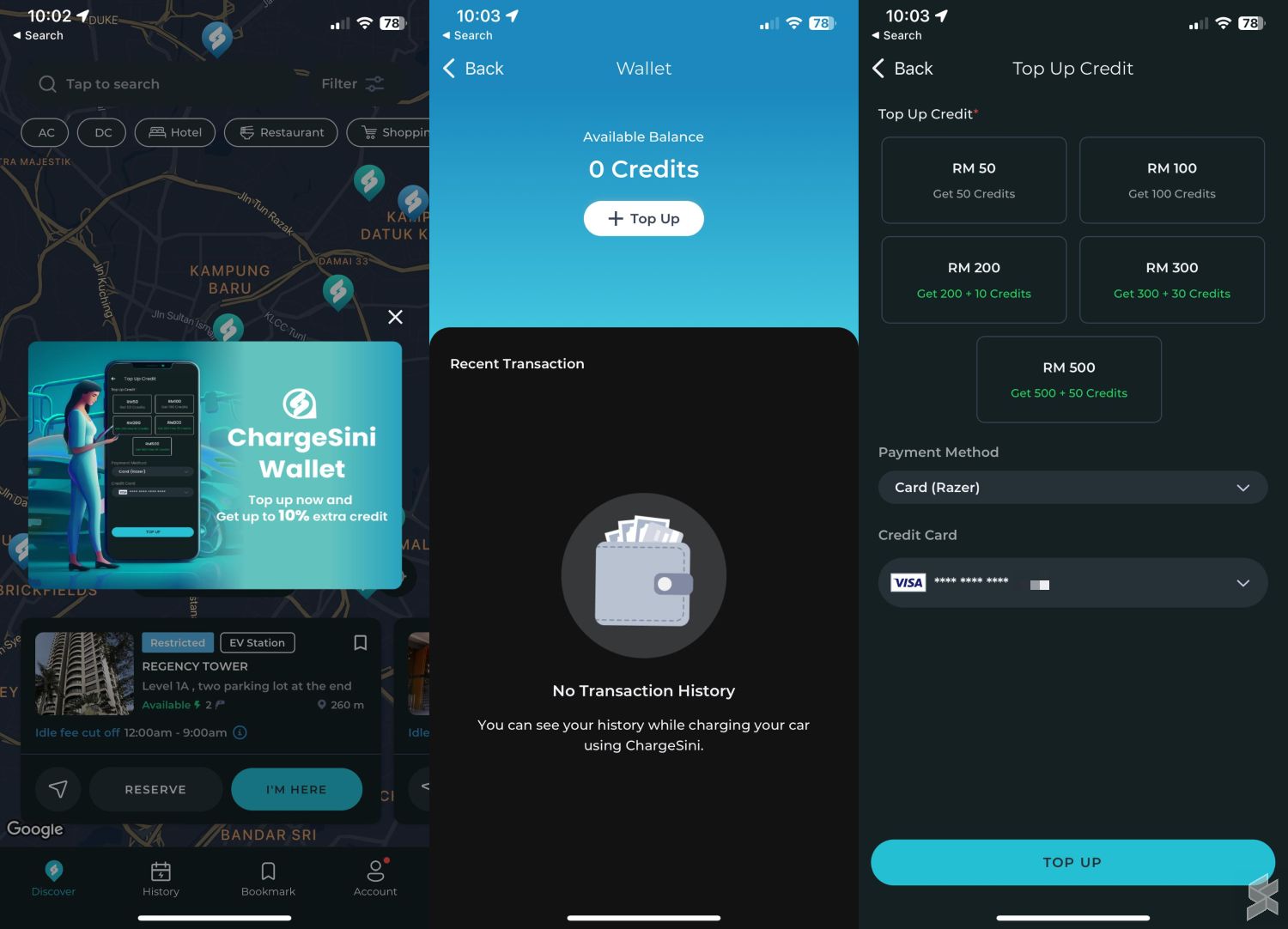 ChargeSini Wallet: Up to 10% EV charging credits for top ups