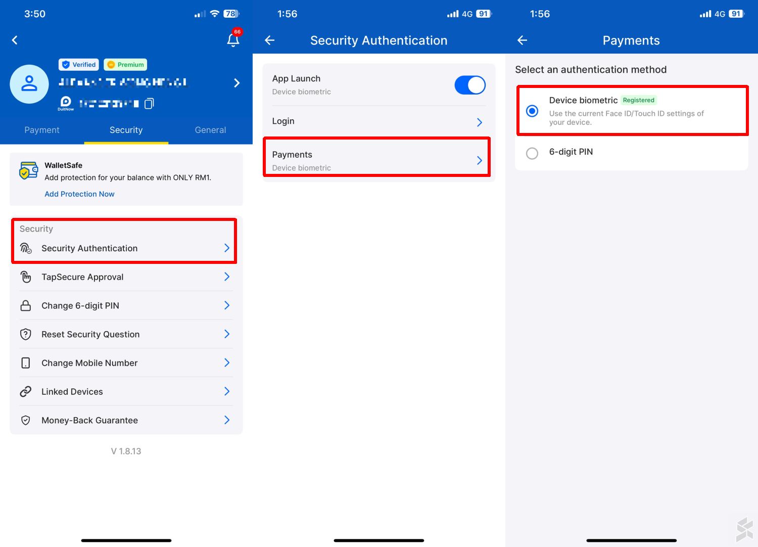 Touch 'n Go eWallet begins rolling out PassKey authentication, Face ID for payment - SoyaCincau